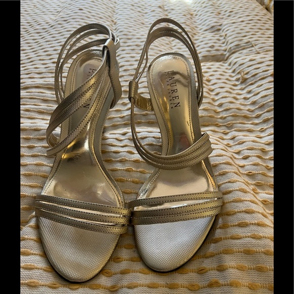 Ralph Lauren | Shoes | Ralph Lauren Gold Strapped Bread Shoes | Poshmark